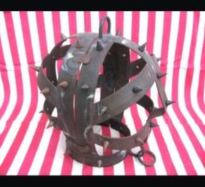 Medieval Head Cage Punishment Slavery Helmet With Spikes - Etsy