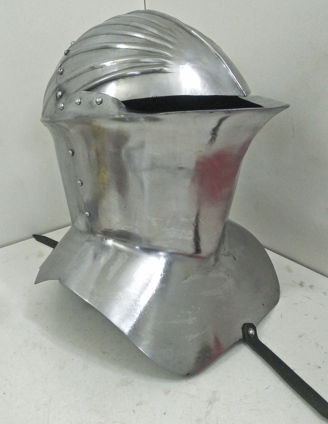 Medieval German Helmet Frog Mouth Knight Helmet Wearable Cosply Armor ...
