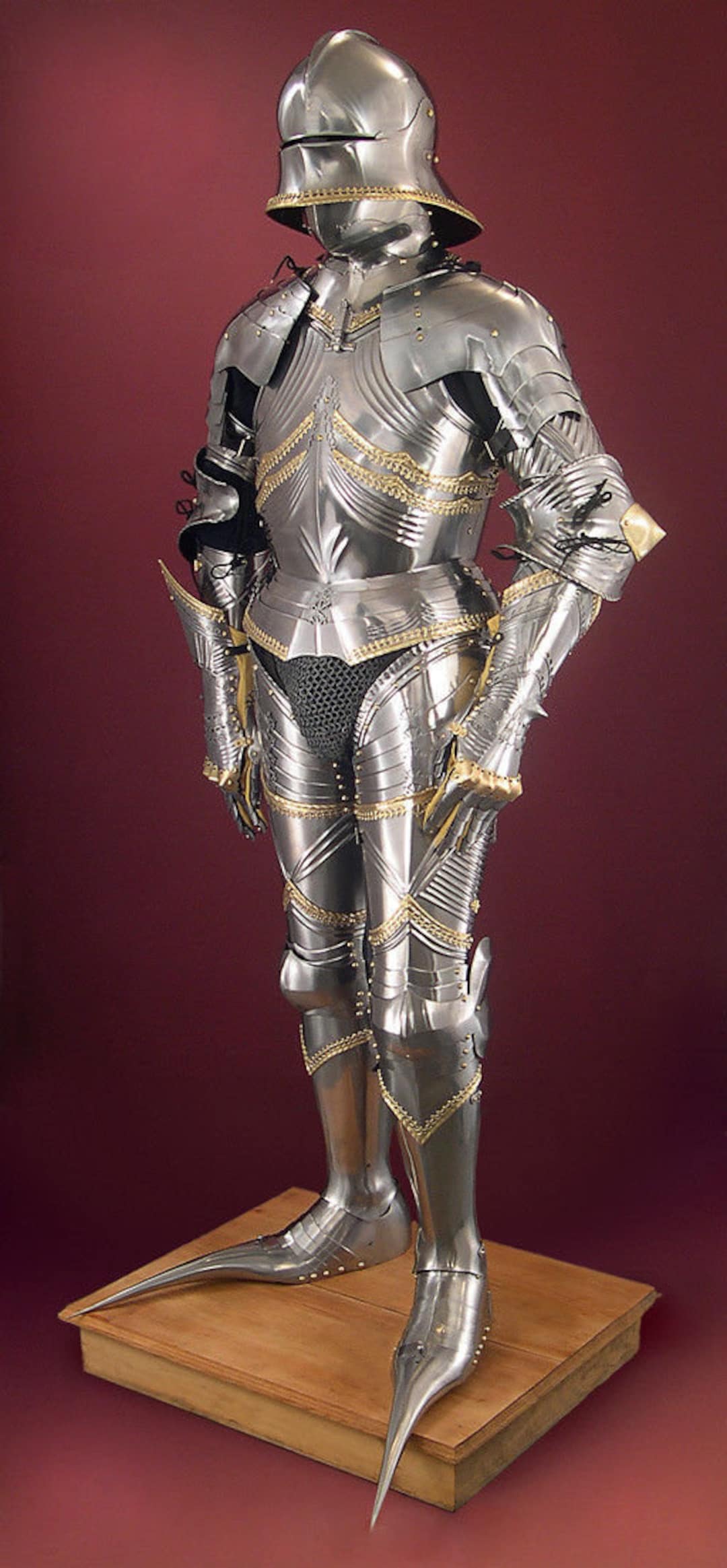 German Gothic Full Suit of Armor: 15th Century LARP Armory - Etsy
