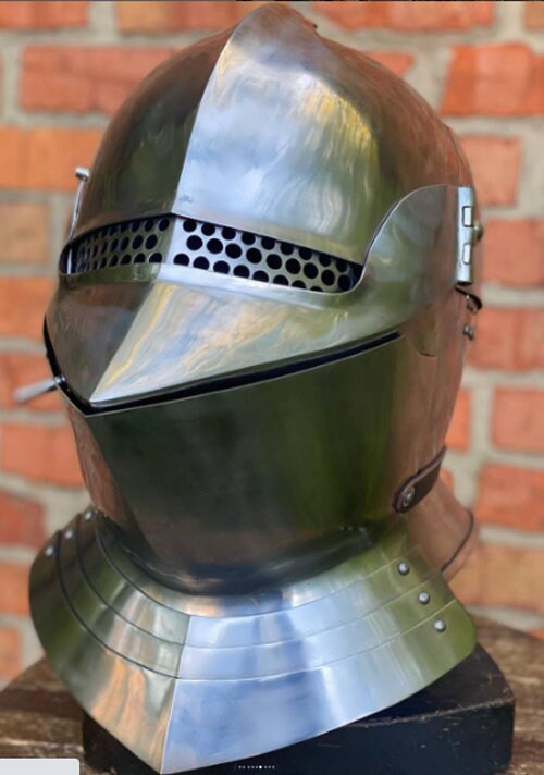 Armet Closed Close Helmet Medieval Armor Dark Souls Cosplay Fantasy ...