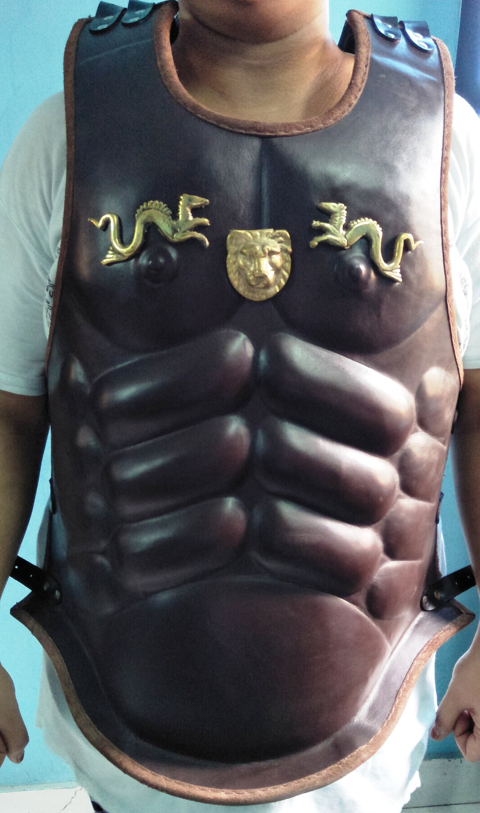 Leather Muscle Medieval Roman Armor Chest Breast Plate - Etsy