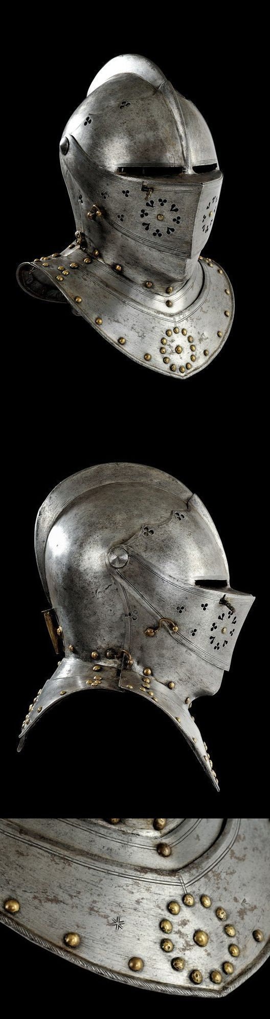 Medieval Knight Tournament Close Armor Helmet With Leather Liner - Etsy