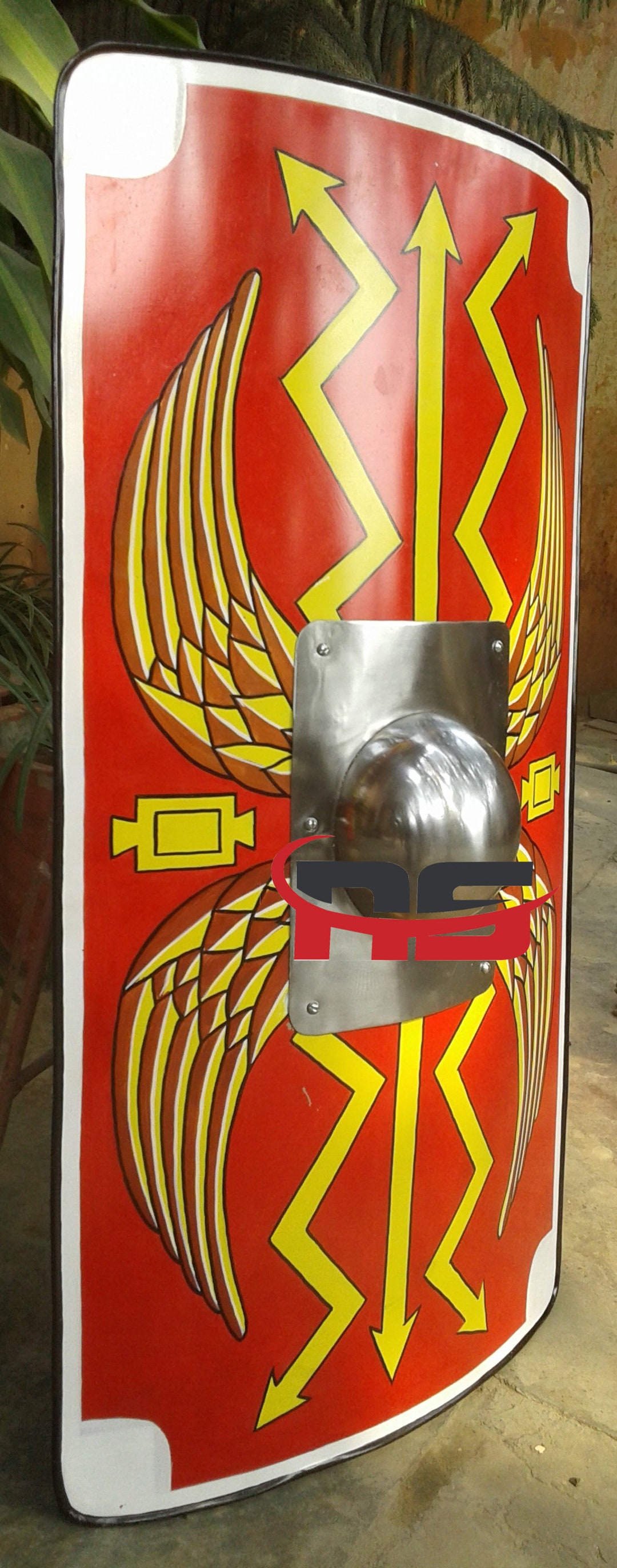 Medieval Roman Scutum Legionnaire Shield Metal and Wooden With Steel ...