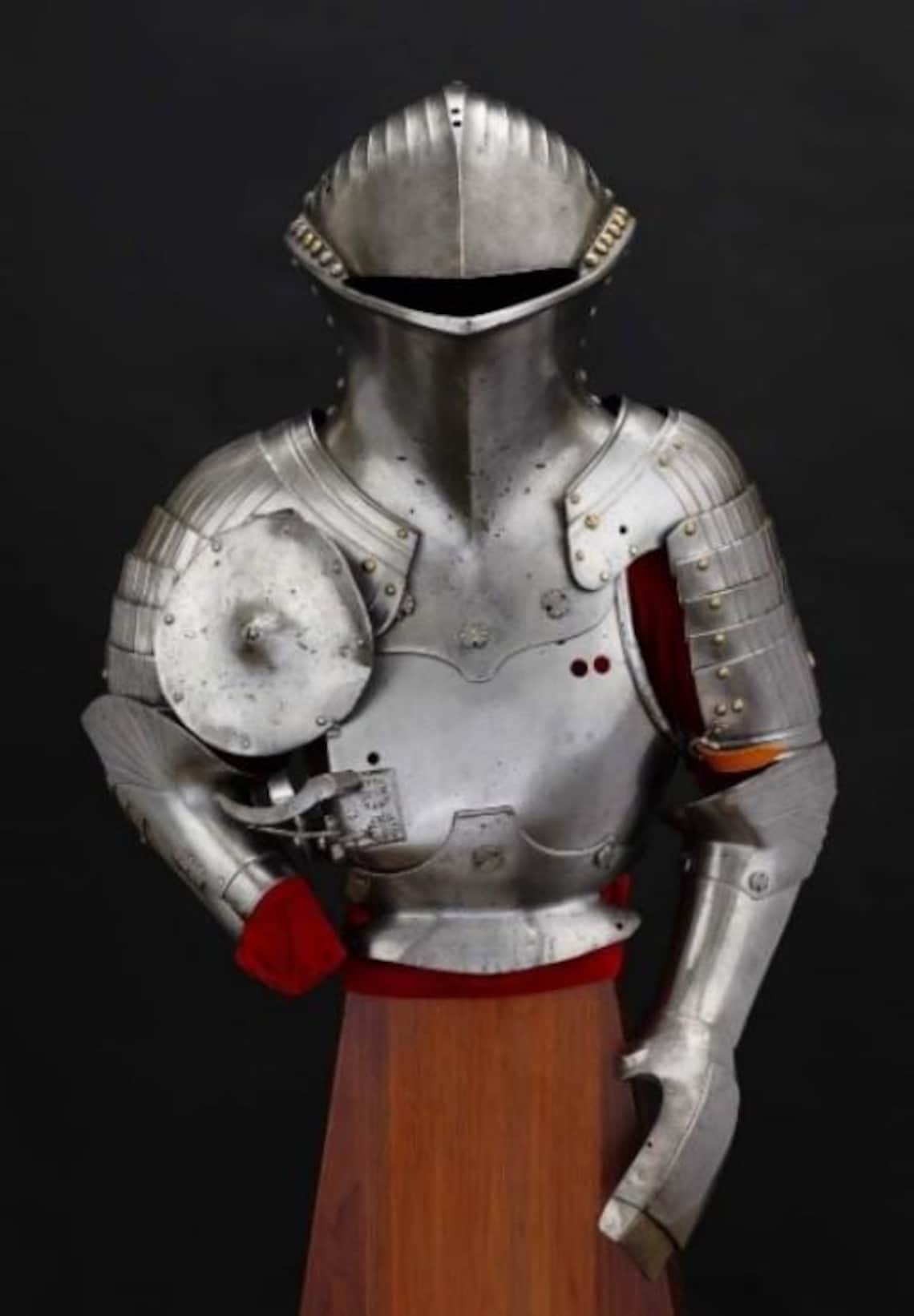 Jousting Combat Medieval Armor Suit Frog Mouth Helmet - Etsy