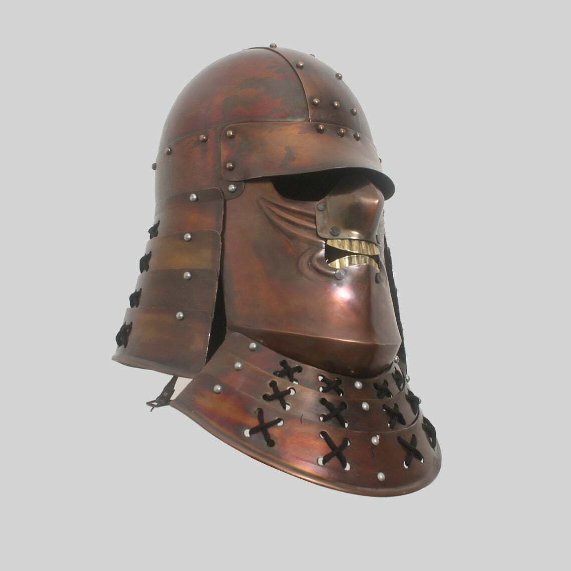 Samurai Armor Helmet Made From Heavy Metal With Surface Antique Finish ...