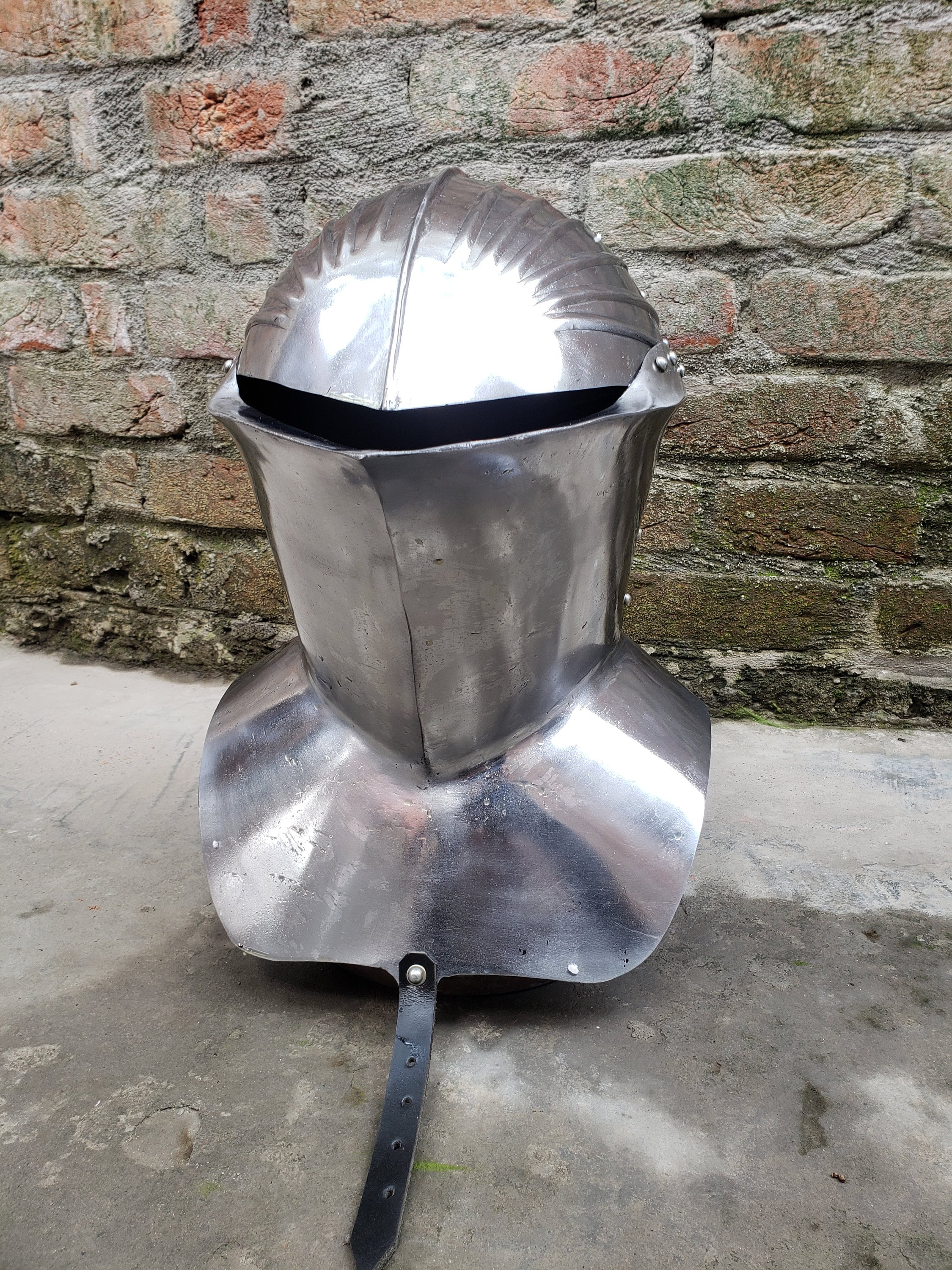 Medieval German Helmet Frog Mouth Knight Helmet Wearable Cosply Armor ...