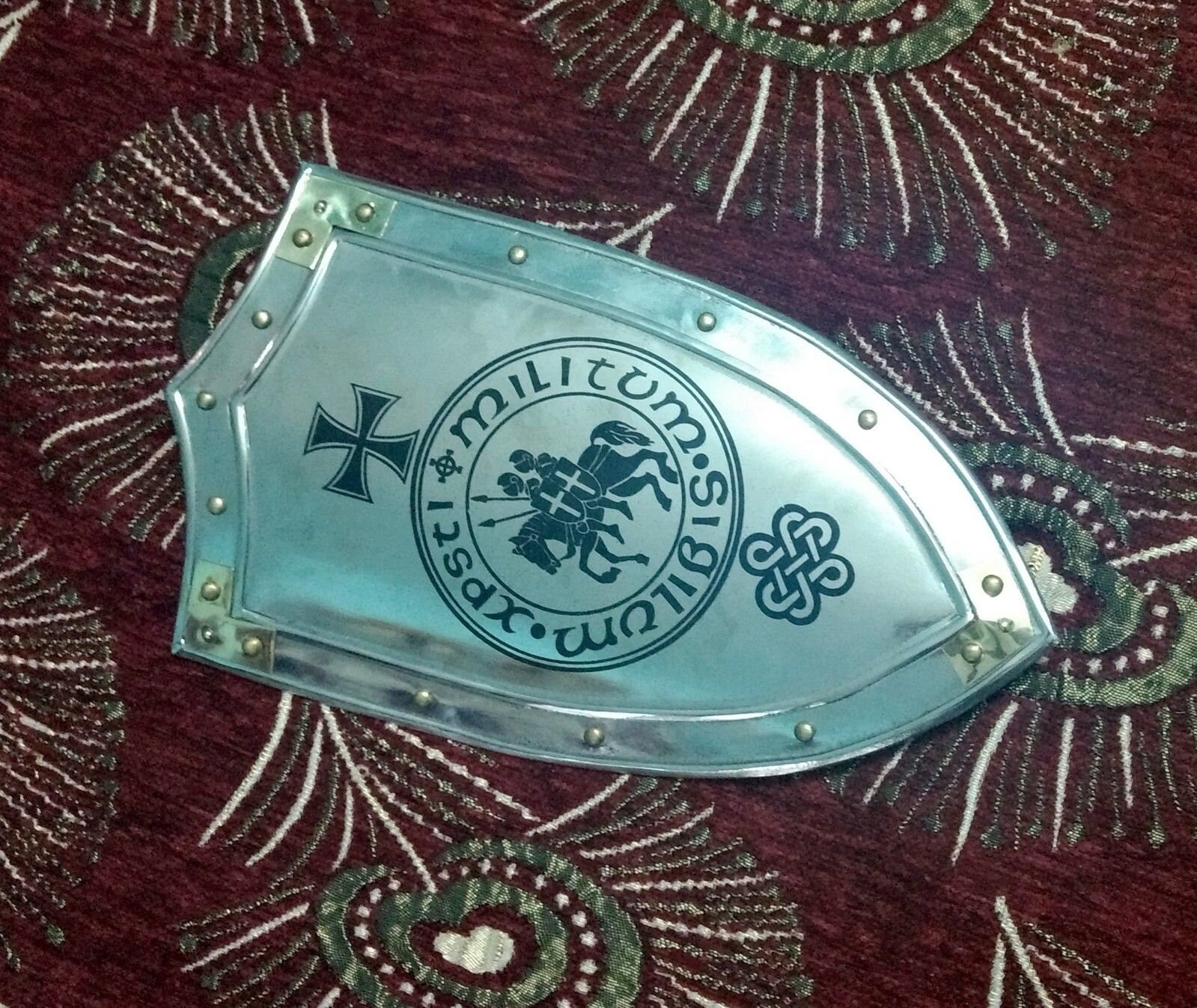 Miniature Medieval Knight Templar Armor Suit With Sword & Shield 3 Feet ...