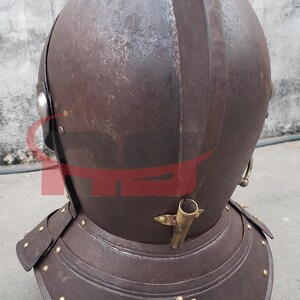 Medieval Knight Close Armor Helmet Natural Rust Finish Brass Hook - Etsy