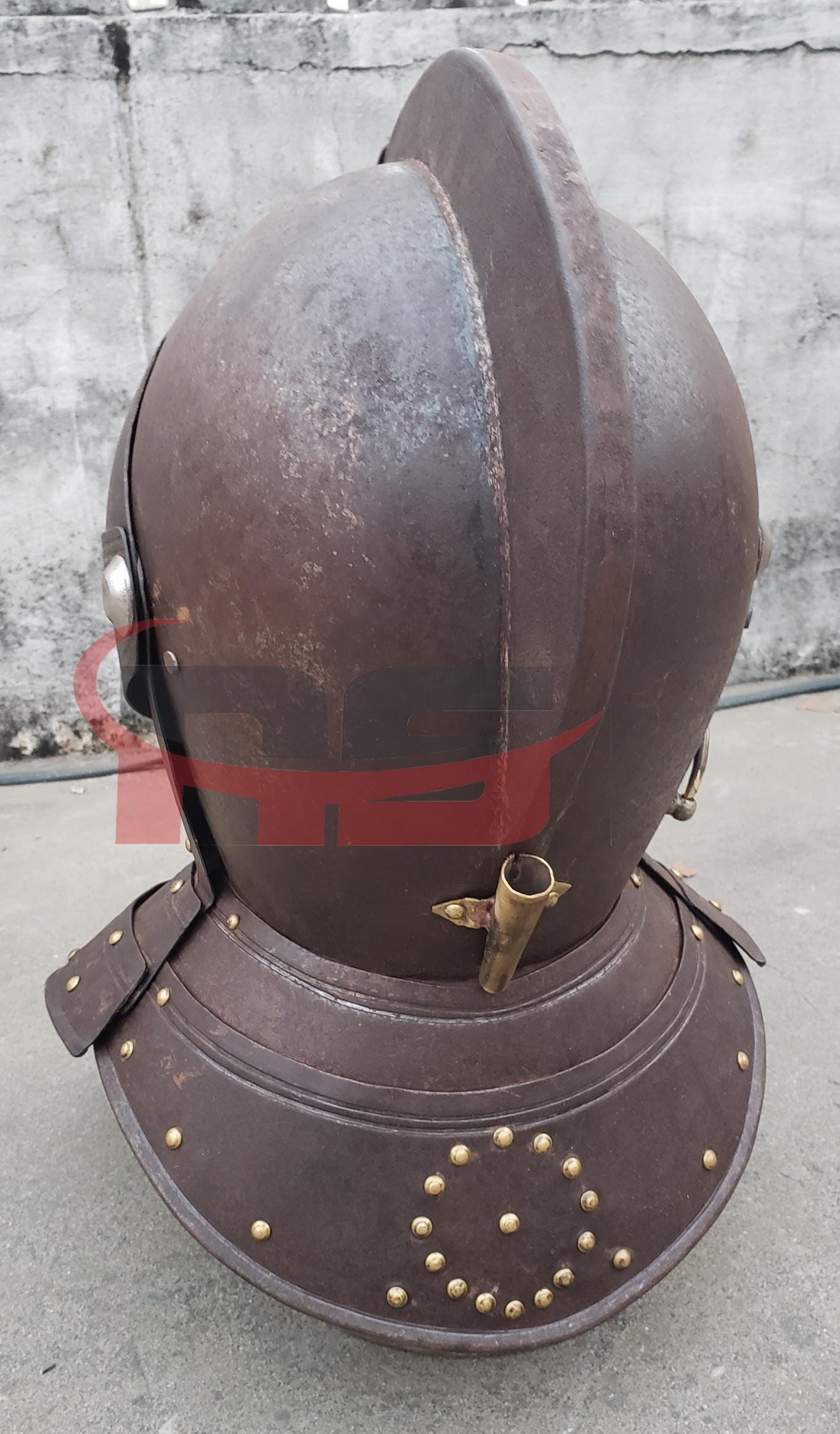 Medieval Knight Close Armor Helmet Natural Rust Finish Brass Hook - Etsy