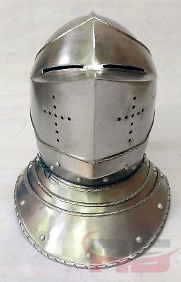 Medieval European Closed Armet Helmet 15-16th Century for Larp ...