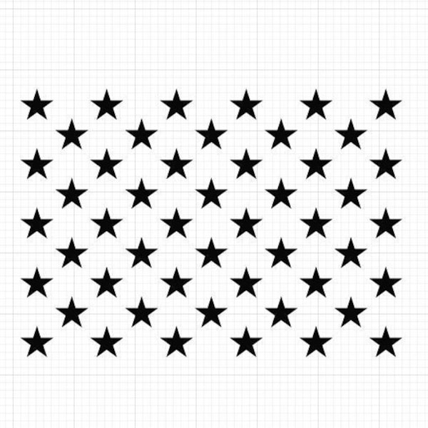 50 Stars for Flag Svg - Etsy