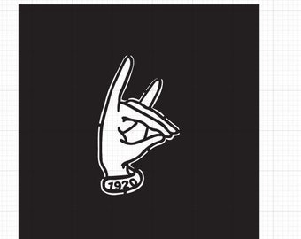 Zeta Hand Sign - Etsy