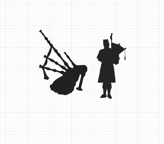 Scottish Bagpiper SVG Cricut, Silhouette, Cricut Svg, Scottish Bagpiper ...