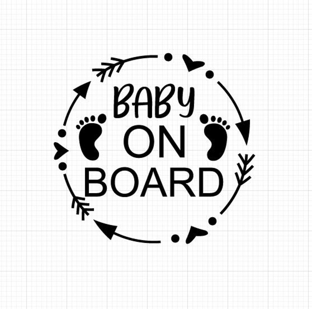 Baby on Board SVG | Newborn SVG | Car Decal | Mommy Driver Svg | Cut ...