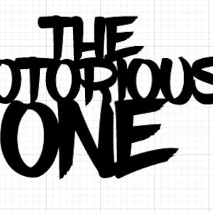 The Notorious One Cake Topper Svg Cut File | Instant Download | DIY ...