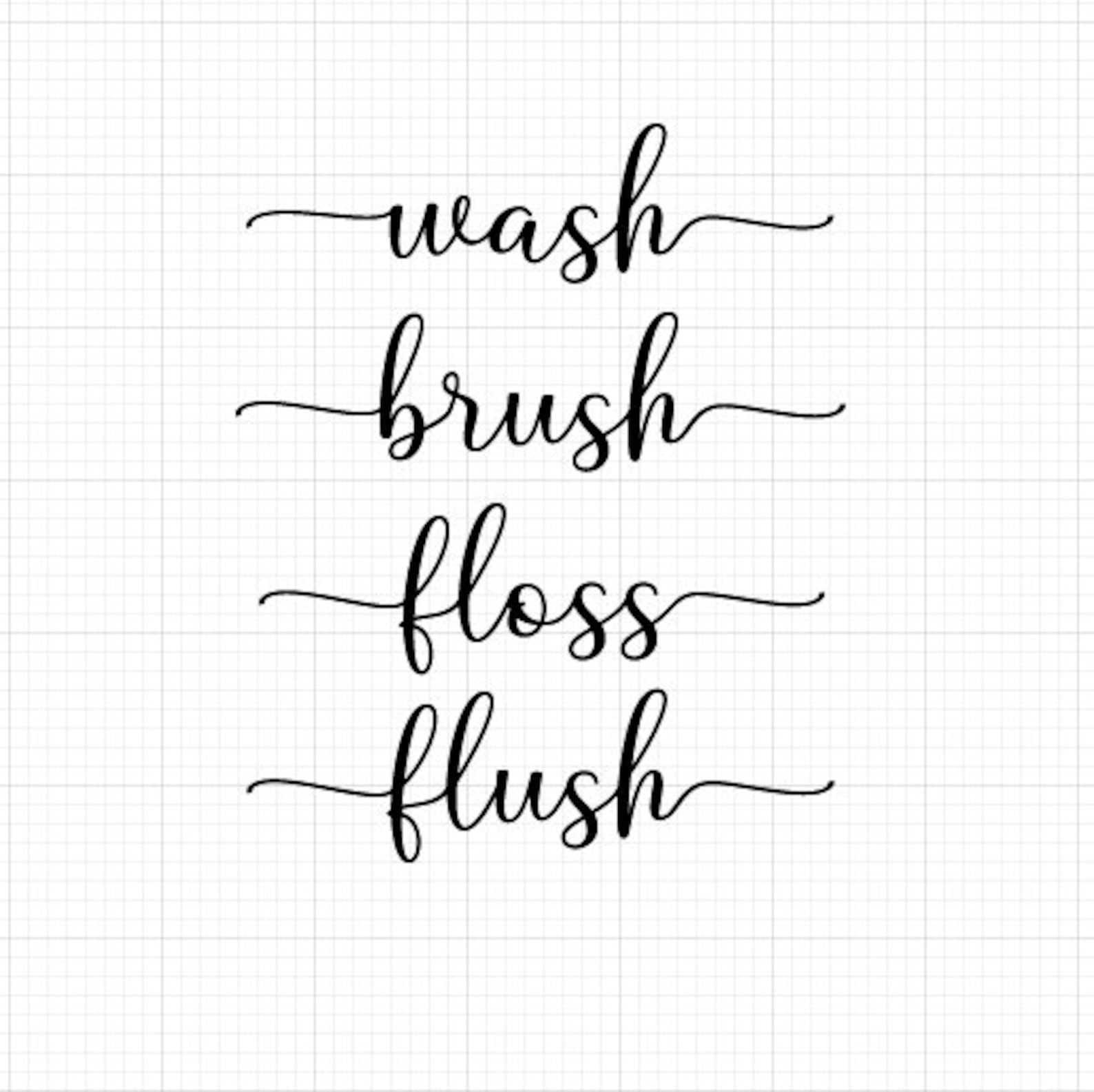 Wash Floss Brush Flush SVG Rustic Sign Svg,farmhouse Sign, Silhouette ...