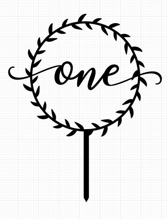 One Cake Topper Svg Birthday Cake Topper SVG Cutting Files - Etsy Canada