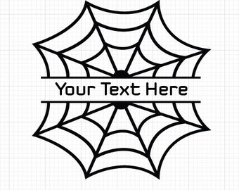 Split Spider Web Svg - Etsy