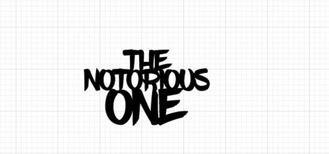 The Notorious One Cake Topper Svg Cut File | Instant Download | DIY ...
