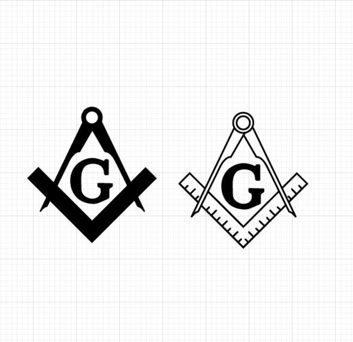 Símbolo masón SVG Cricut, Silueta, Cricut svg, Silueta svg, Cuadrado ...