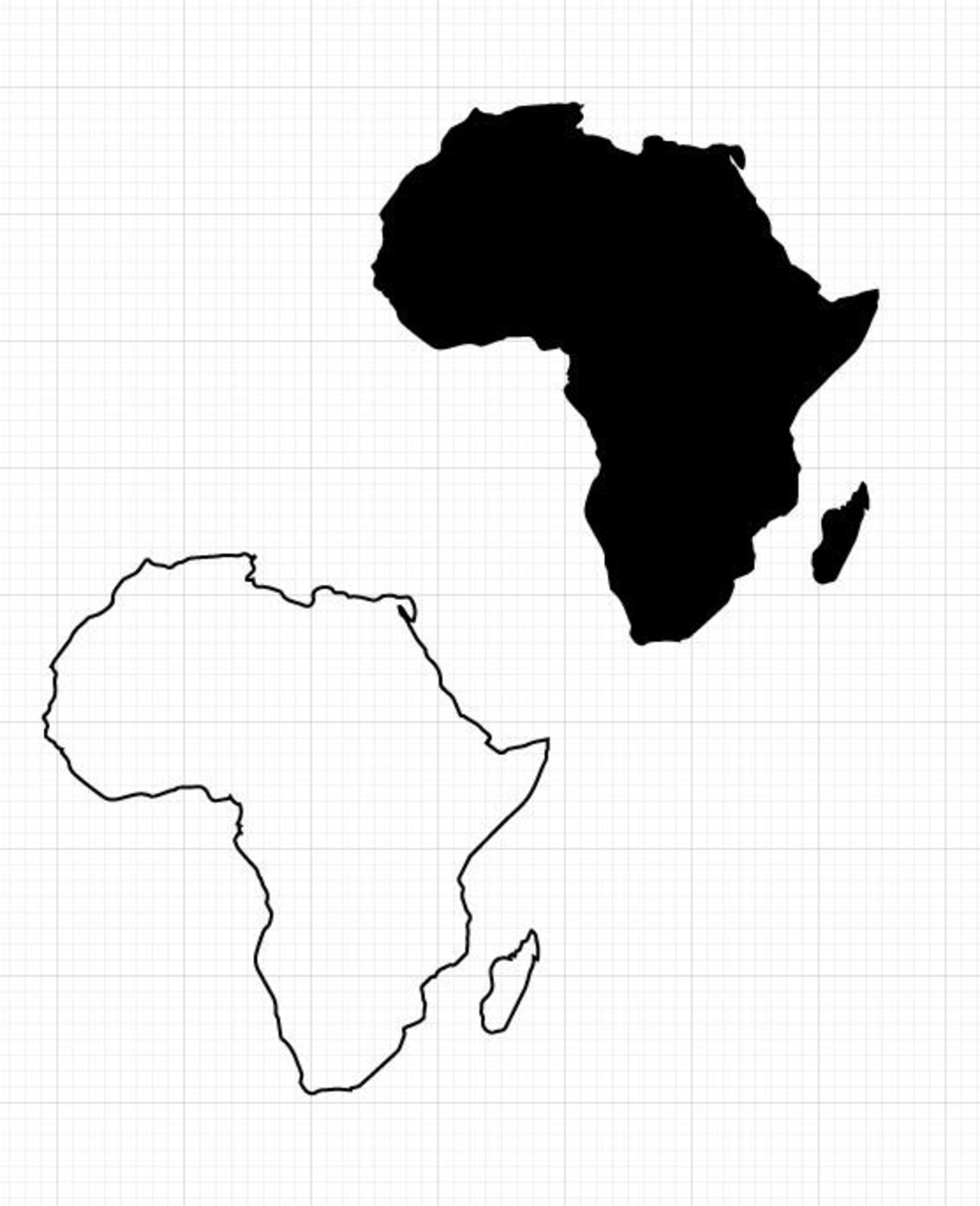 Africa Shape Svgcricut Silhouette Cricut Svgsilhouette - Etsy Australia