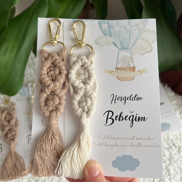 Macrame Keychain - Etsy
