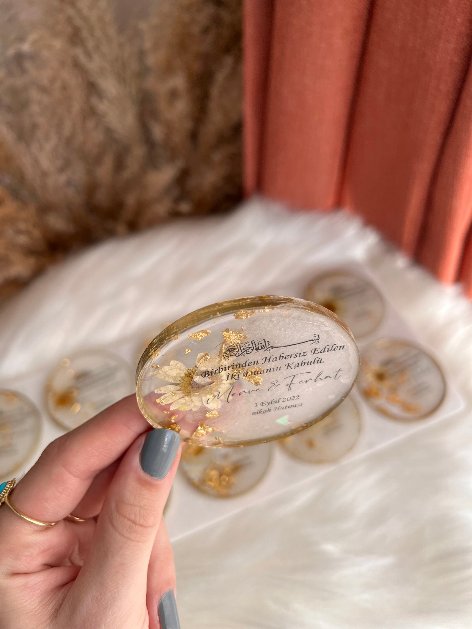 Personalized Epoxy Magnet Stone Babyshower Guest Gifts Wedding Gift ...