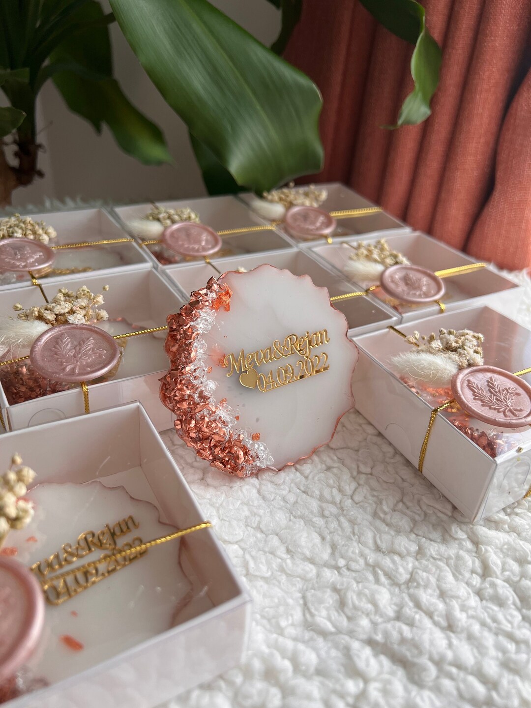 RESİN FAVOR Epoxy Gift İdeas Personalized Resin Favors Housewarming ...