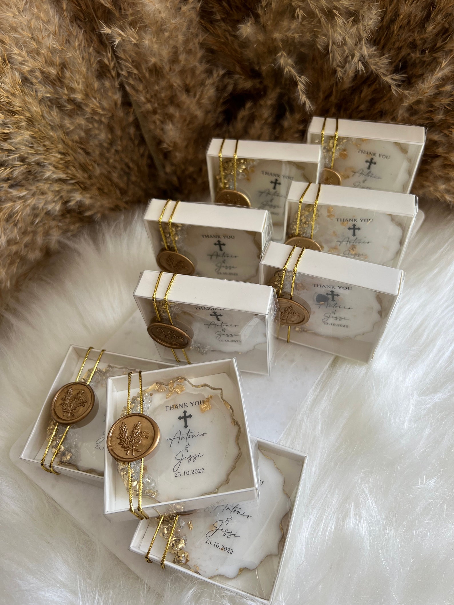 Epoxy Gift, Resin Favors for Guest, Wedding Ornament Favor, Custom ...