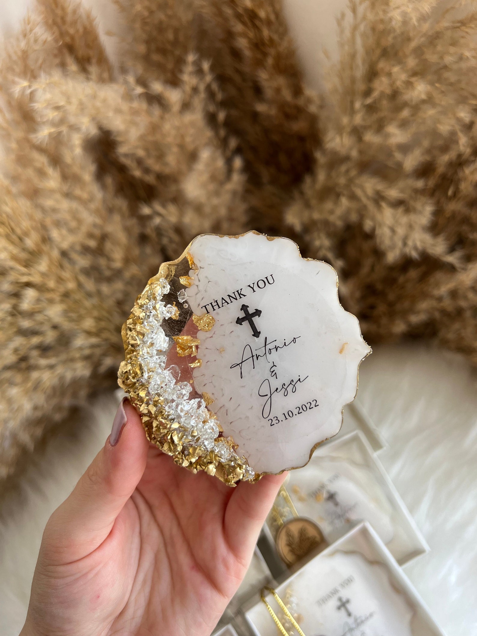 Epoxy Gift, Resin Favors for Guest, Wedding Ornament Favor, Custom ...