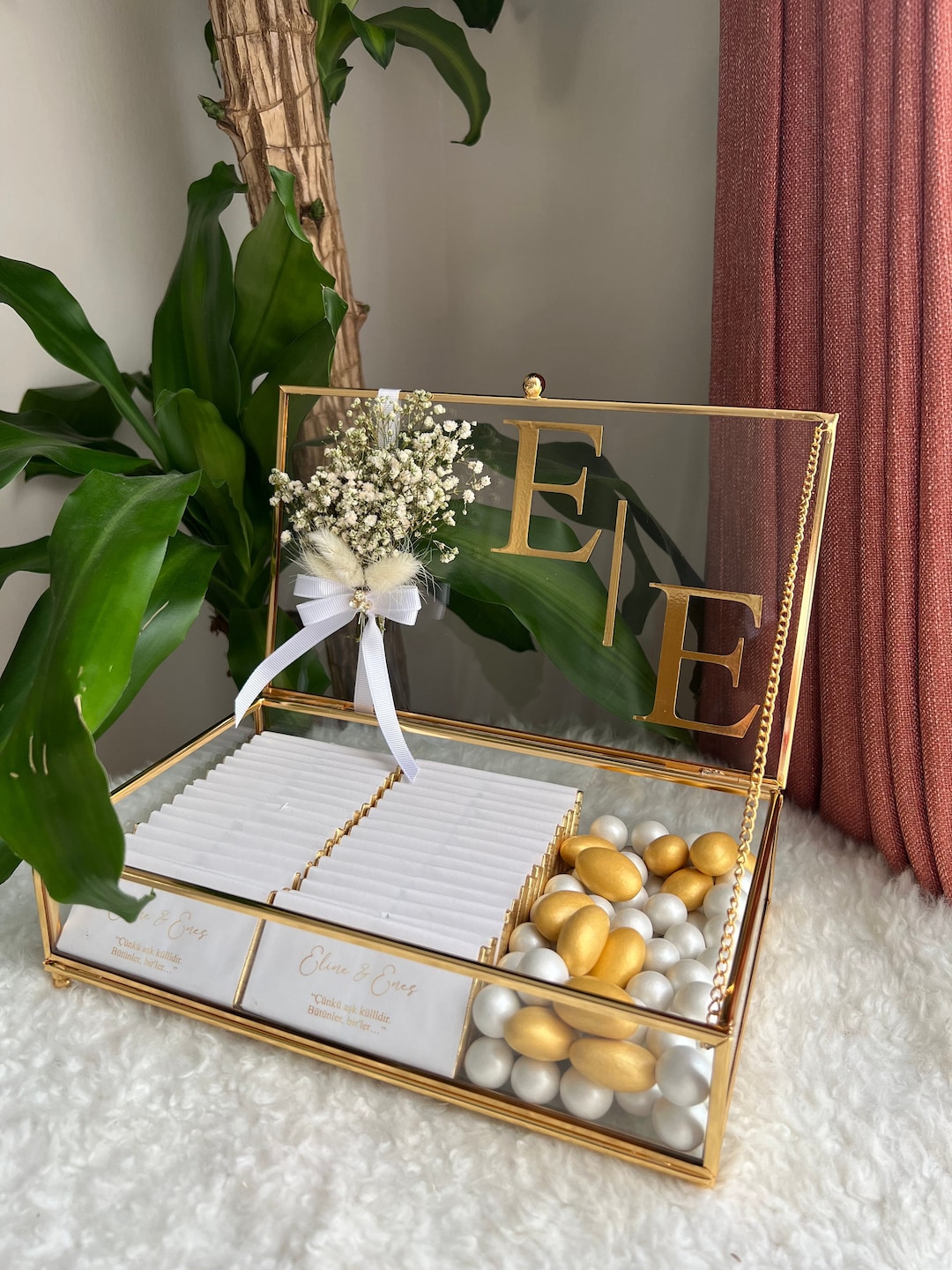 Personalized Wedding Chocolate Box Wedding Dessert Box Chocolate ...