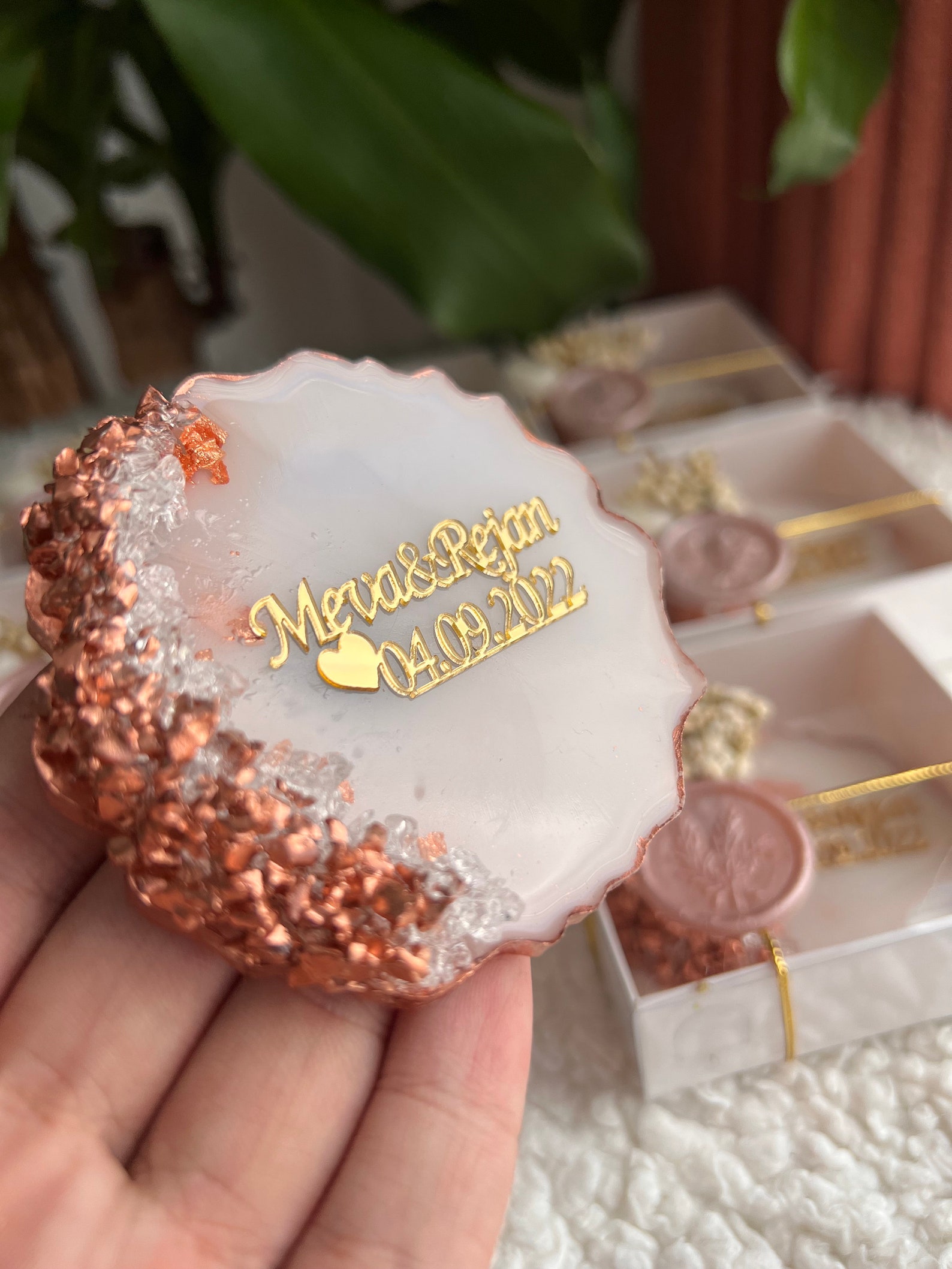 RESİN FAVOR Epoxy Gift İdeas Personalized Resin Favors Housewarming ...