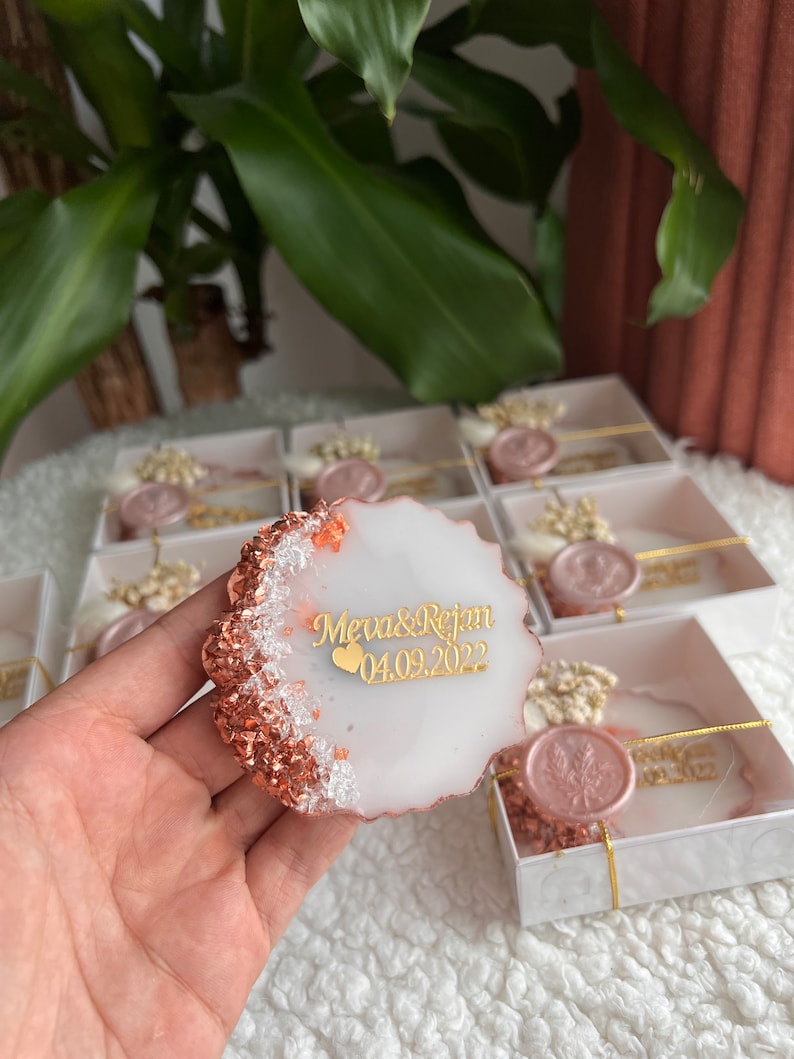 RESİN FAVOR Epoxy Gift İdeas Personalized Resin Favors Housewarming ...