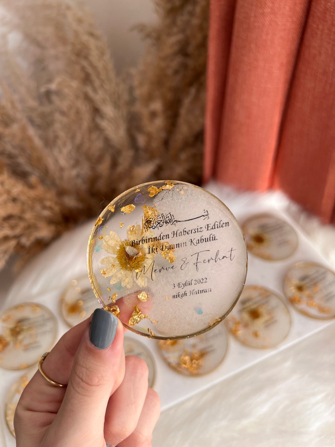 Personalized Epoxy Magnet Stone Babyshower Guest Gifts Wedding Gift ...