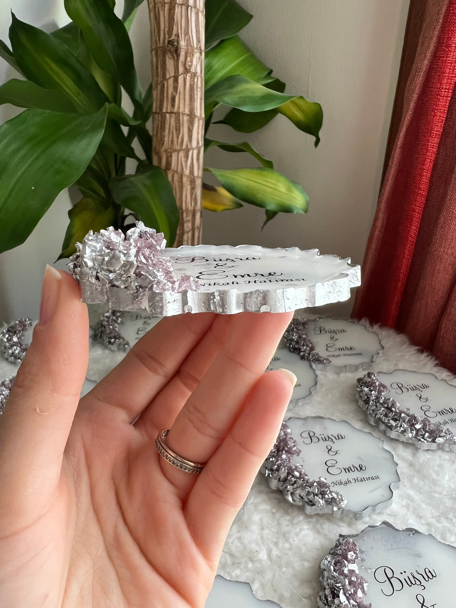 Personalized Epoxy Resin Art, Personalized Epoxy Wedding Resin Gift ...