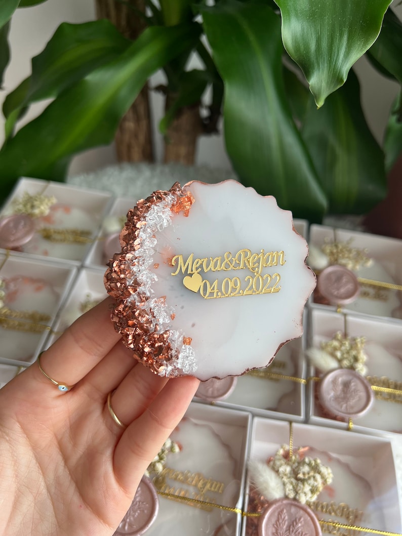 RESİN FAVOR Epoxy Gift İdeas Personalized Resin Favors Housewarming ...