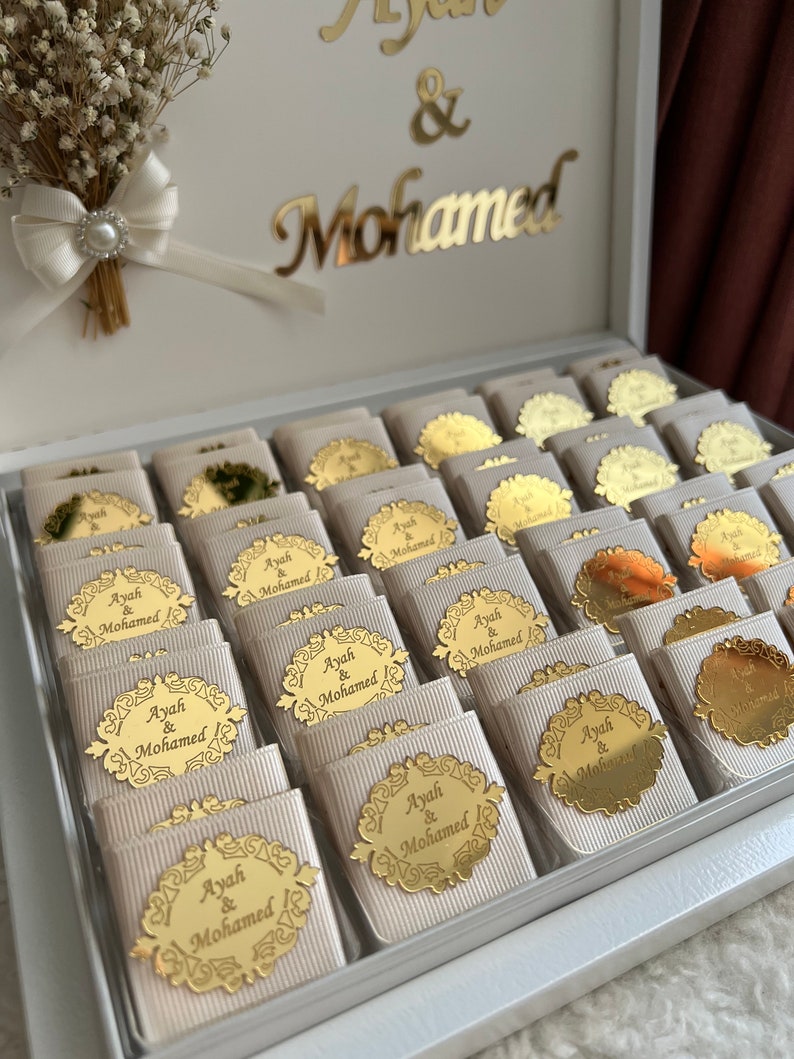 Cream Color Concept Chocolate Box Wedding Favors Engagement - Etsy