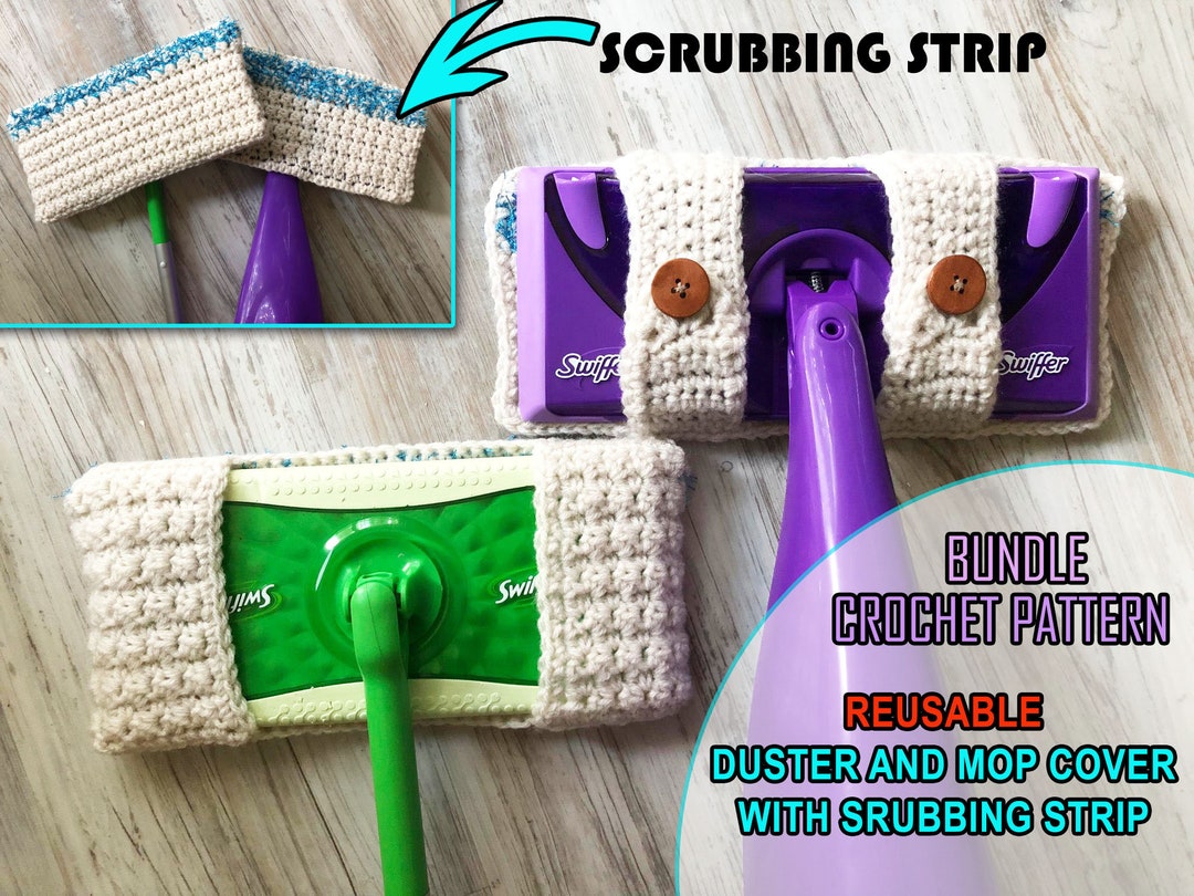 CROCHET PATTERN BUNDLE Reusable Duster and Mop Cover - Etsy