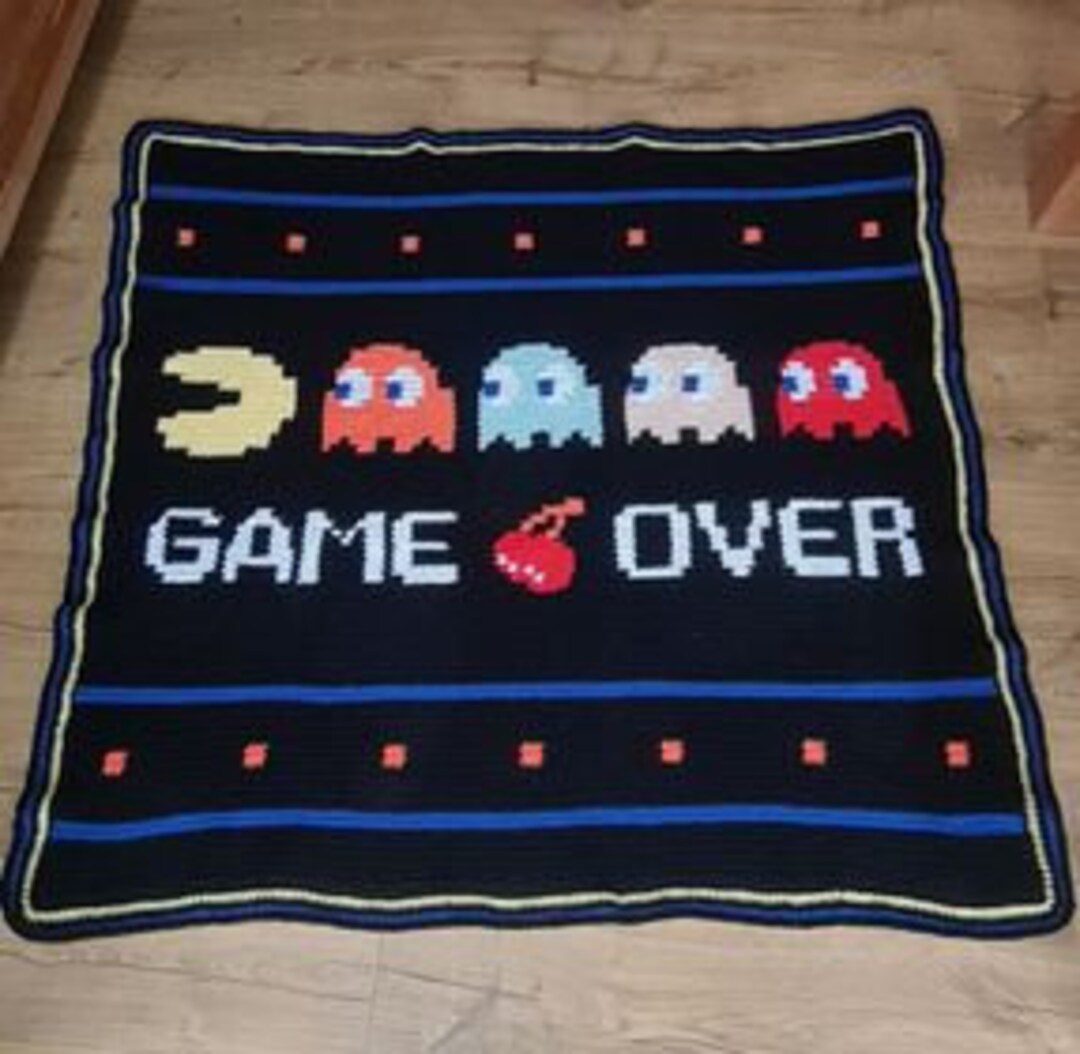 Pac-man Game Over Graphgan Crochet Pattern for Crochet and TSS - Etsy