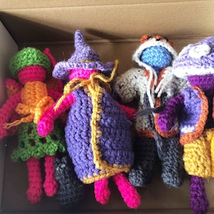 Pattern Bendable Stick Figure Crochet Doll Pattern Seven Inches Tall ...