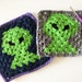 Alien Granny Square Crochet Pattern - Etsy