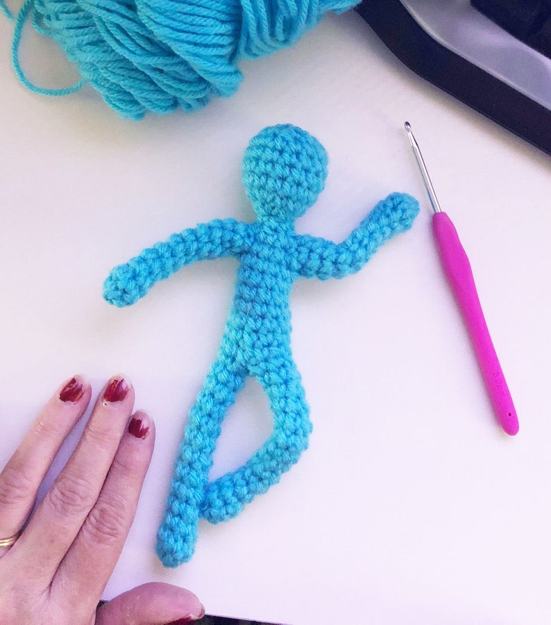 Pattern Bendable Stick Figure Crochet Doll Pattern Seven - Etsy