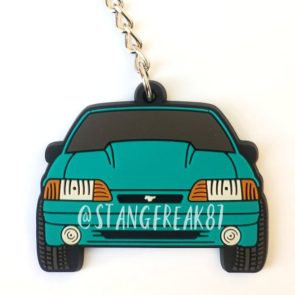 Mustang Keychain - Etsy
