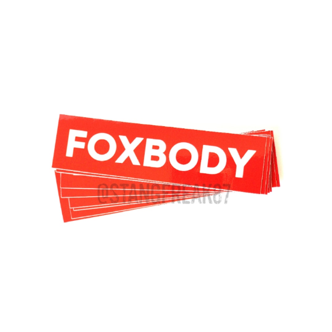 Foxbody Sticker Foxbody Stickers Foxbody Mustang Stickers - Etsy