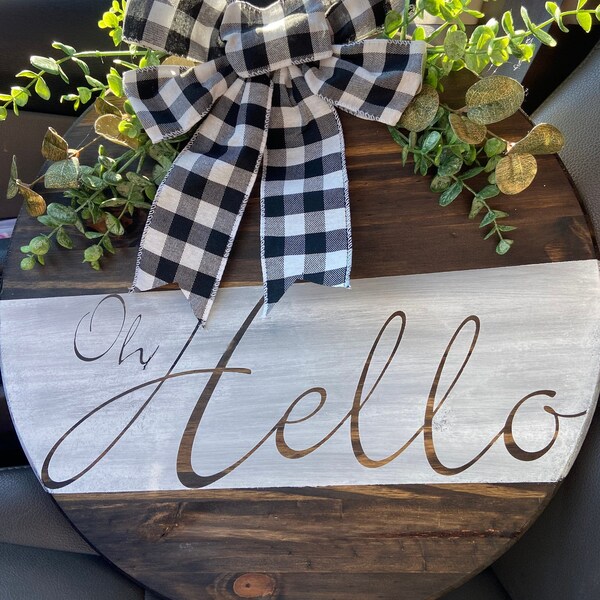 Oh Hello Sign - Etsy