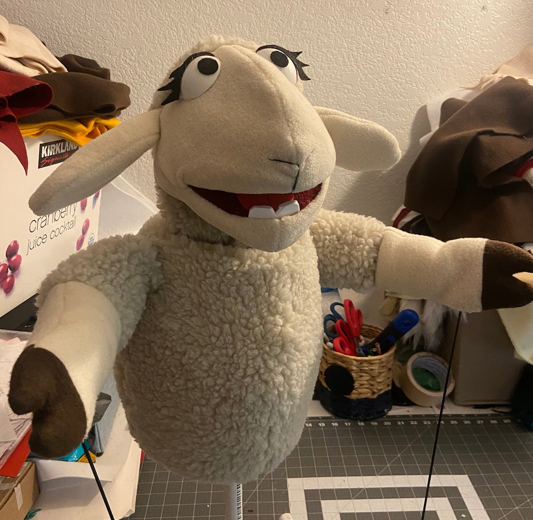 Sheep Rod-arm Puppet - Etsy