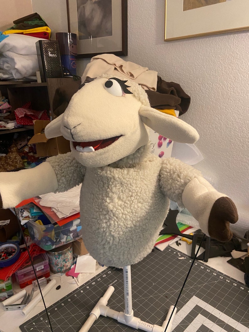 Sheep Rod-arm Puppet - Etsy