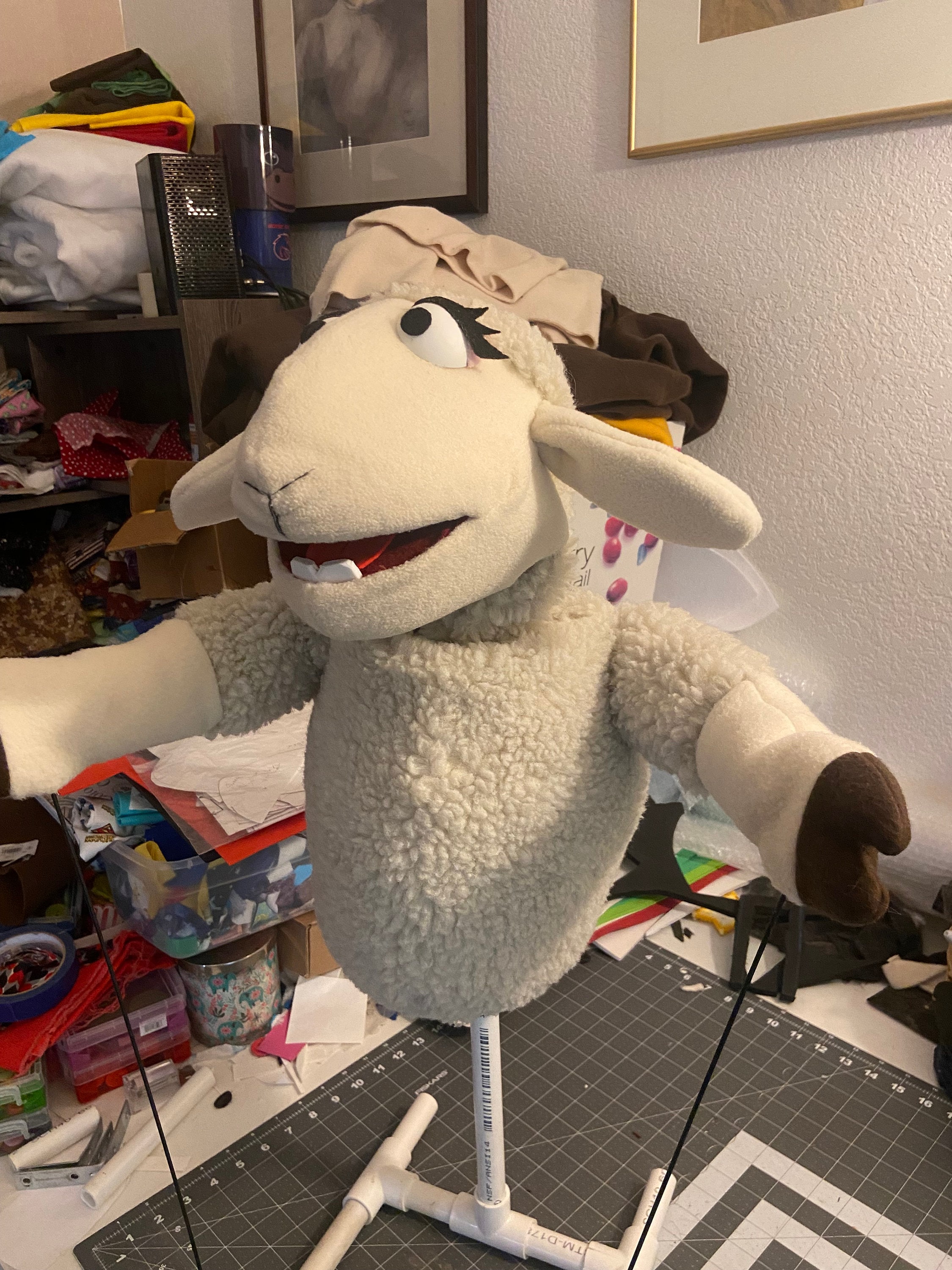 Sheep Rod-arm Puppet - Etsy