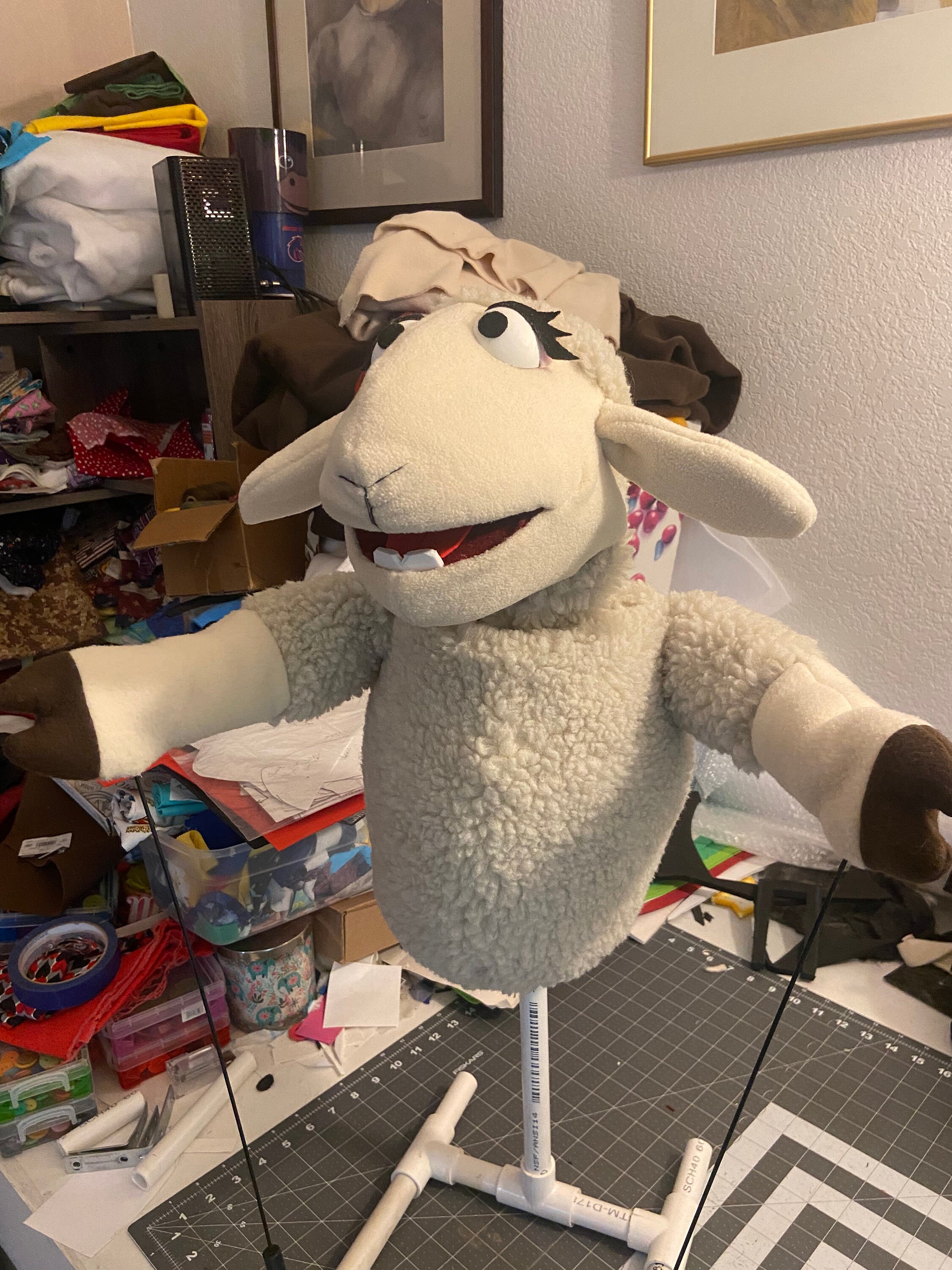 Sheep Rod-arm Puppet - Etsy
