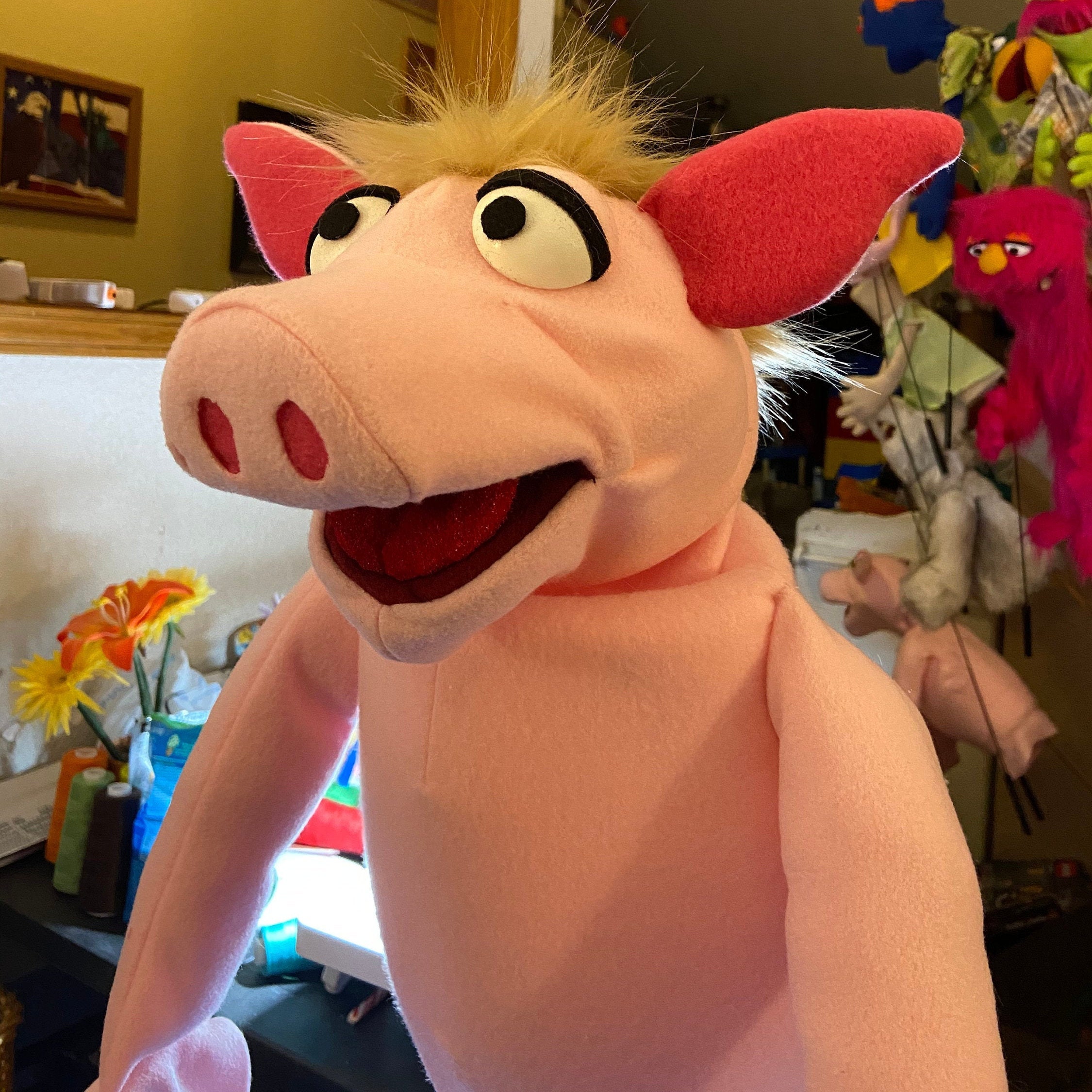 Pig Live-hand or Rod-arm Puppet - Etsy